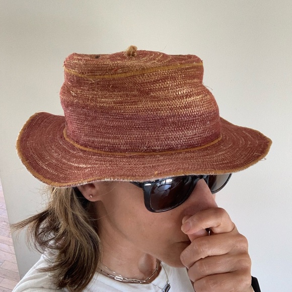 Melanie Dizon | Accessories | Melanie Dizon Handdyed Straw Summer ...